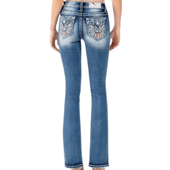 Miss Me | Jeans | 19 Miss Me 27 American Flag Boot Cut Jeans Logo ...